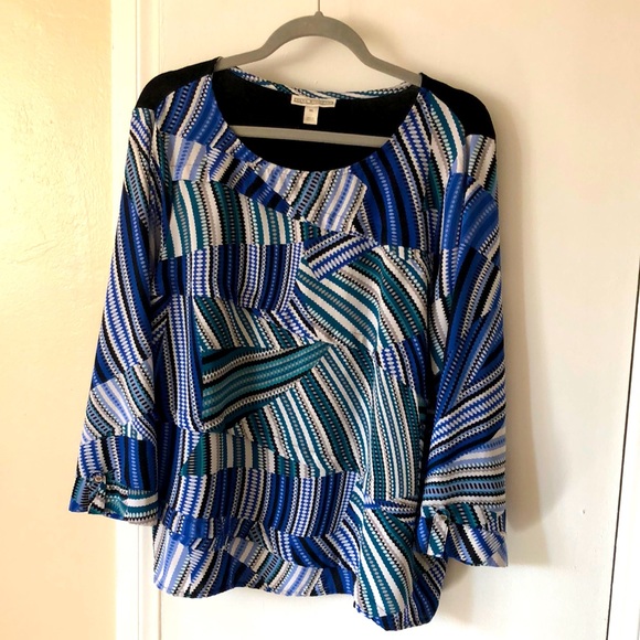 Dana Buchman | Tops | Dana Buchman Xl 34 Length Sleeve Mulitcolor ...